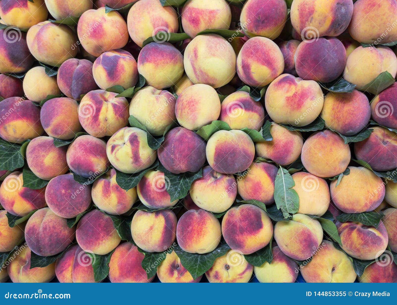 Commercial Sales Department of Peach Fruit Stock Image - Image of trade ...