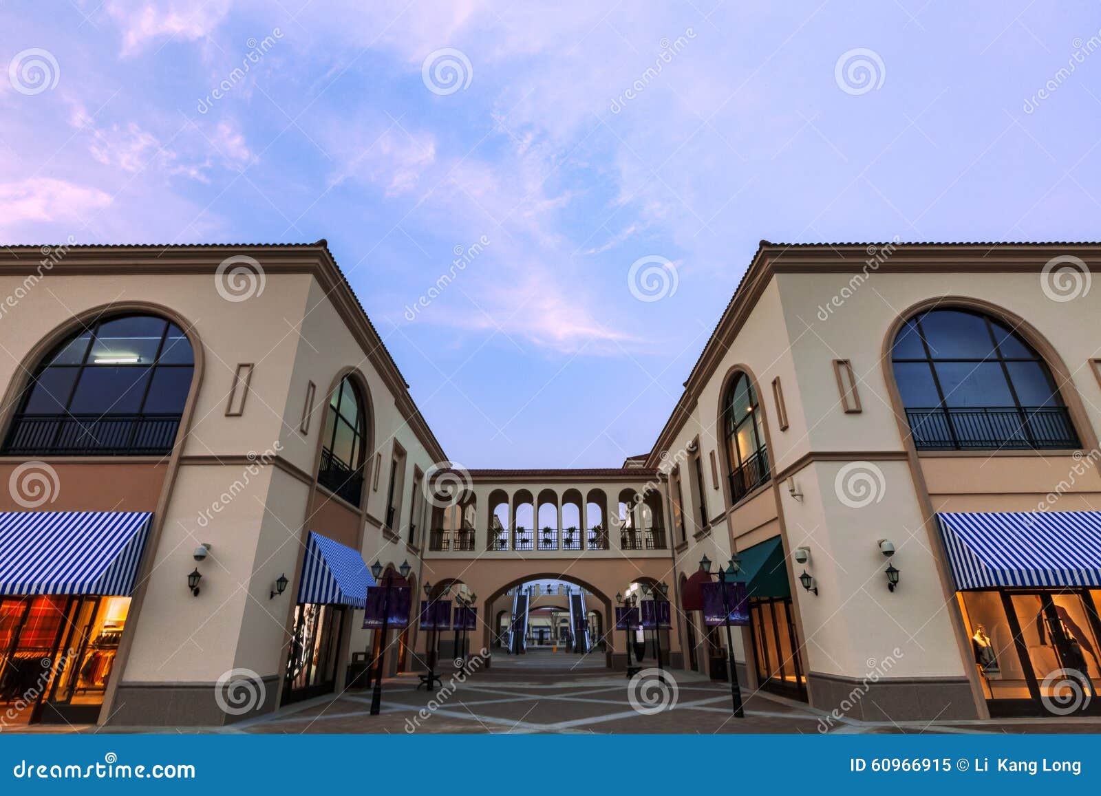 Commercial Street stock image. Image of arched, street - 60966915