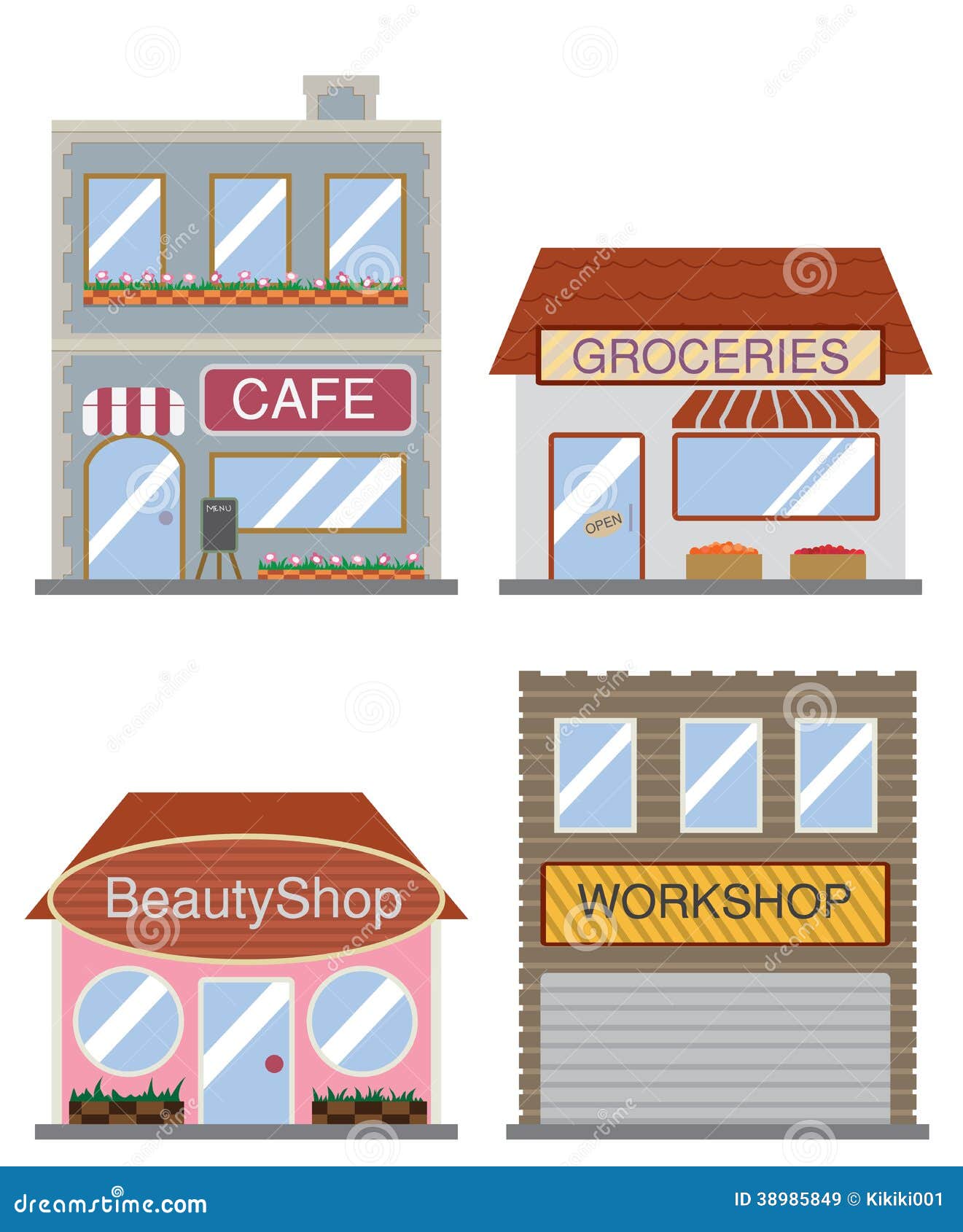 Commercial structure stock vector. Illustration of vector - 38985849