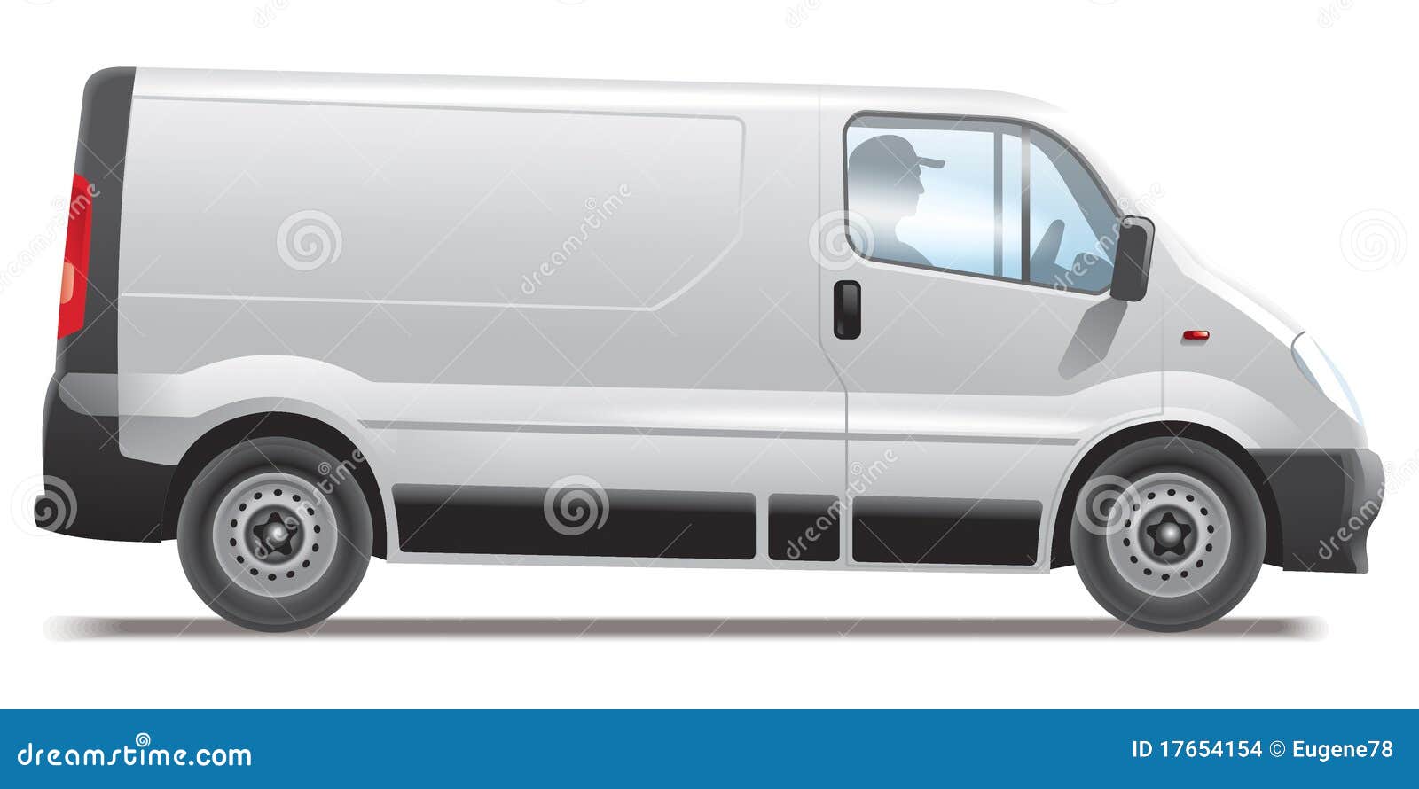 Commercial vehicle stock vector. Illustration of courier - 17654154