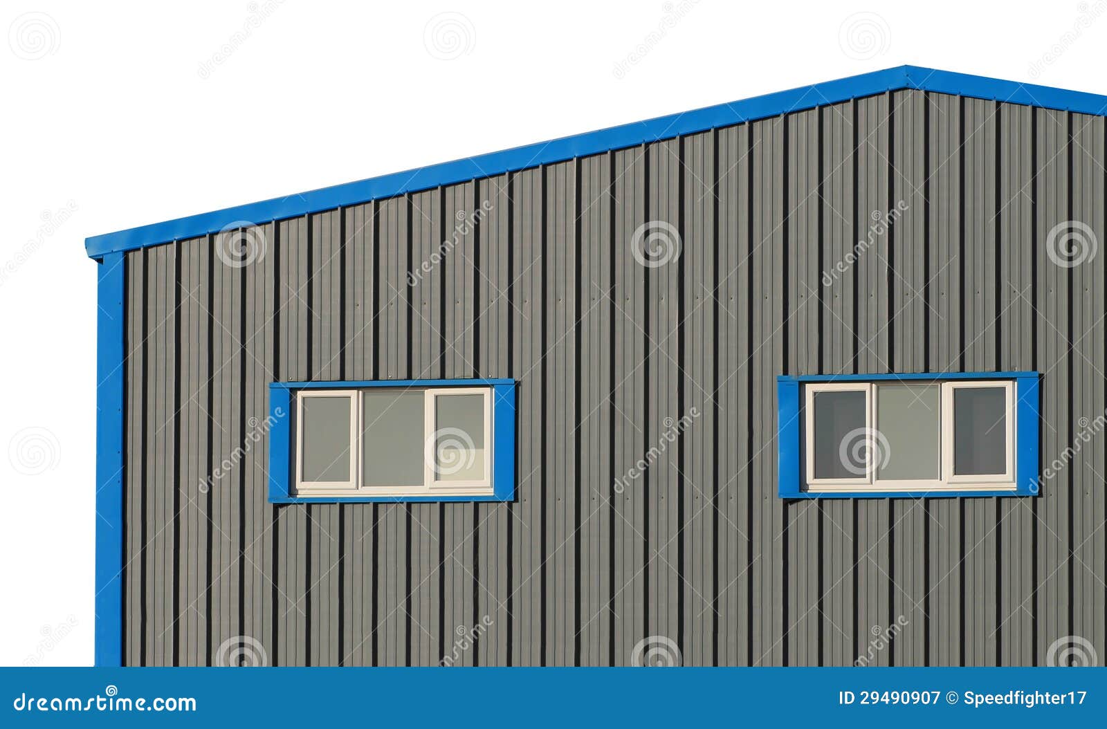 Commercial Warehouse Building Stock Image - Image of background ...