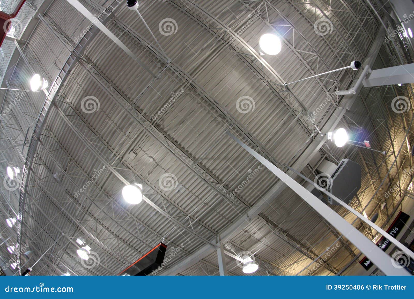 Warehouse Ceiling stock photo. Image of rafters, ceiling - 39250406