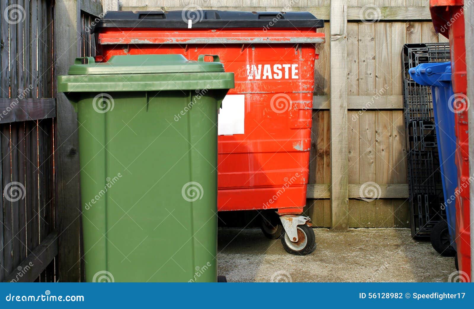 Waste Bins For Litter On Public Beach To Keep The Environment Free From ...