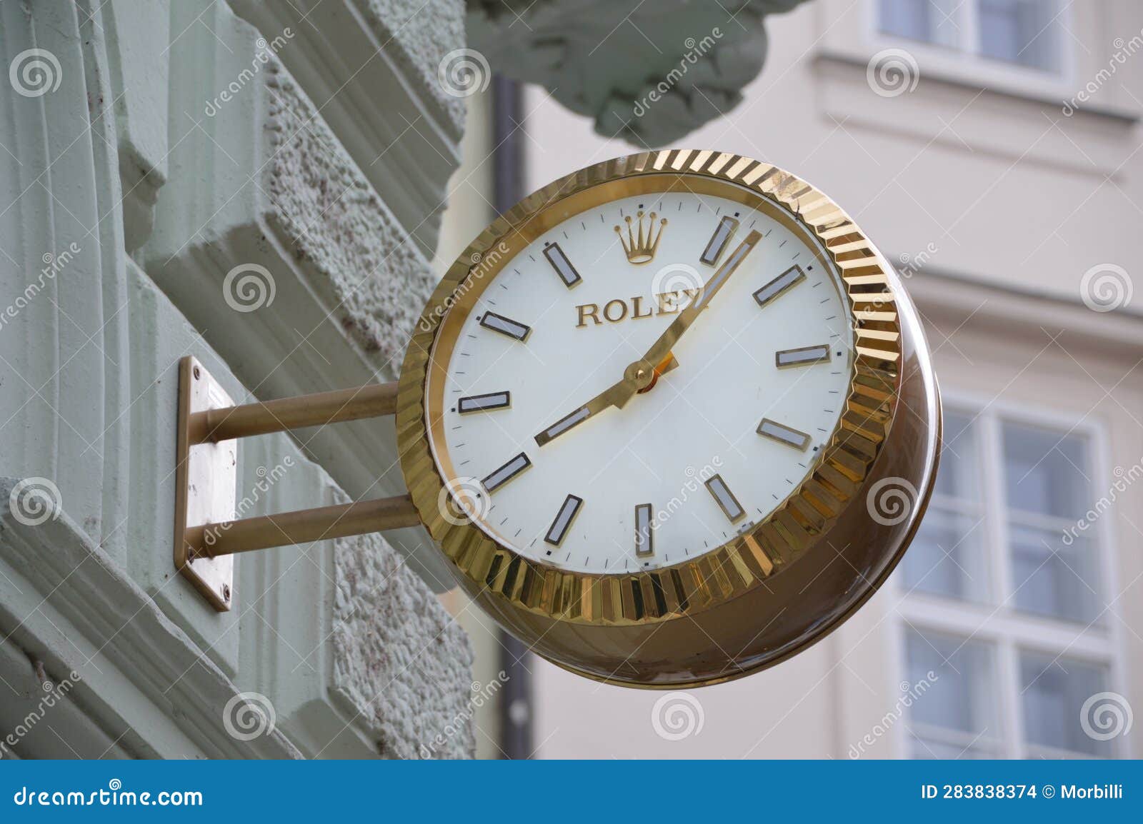 Commercials Wall Clock Rolex that Reads the Correct Time Editorial ...