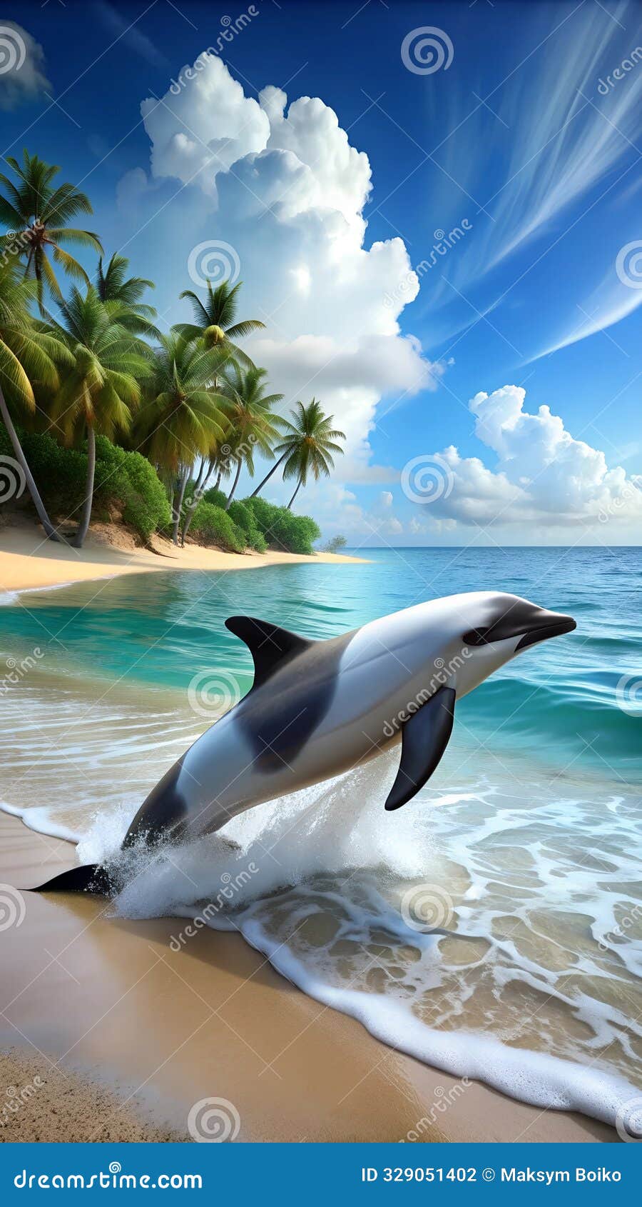 Commerson Dolphin Stay Bank Royalty-Free Stock Photo | CartoonDealer ...