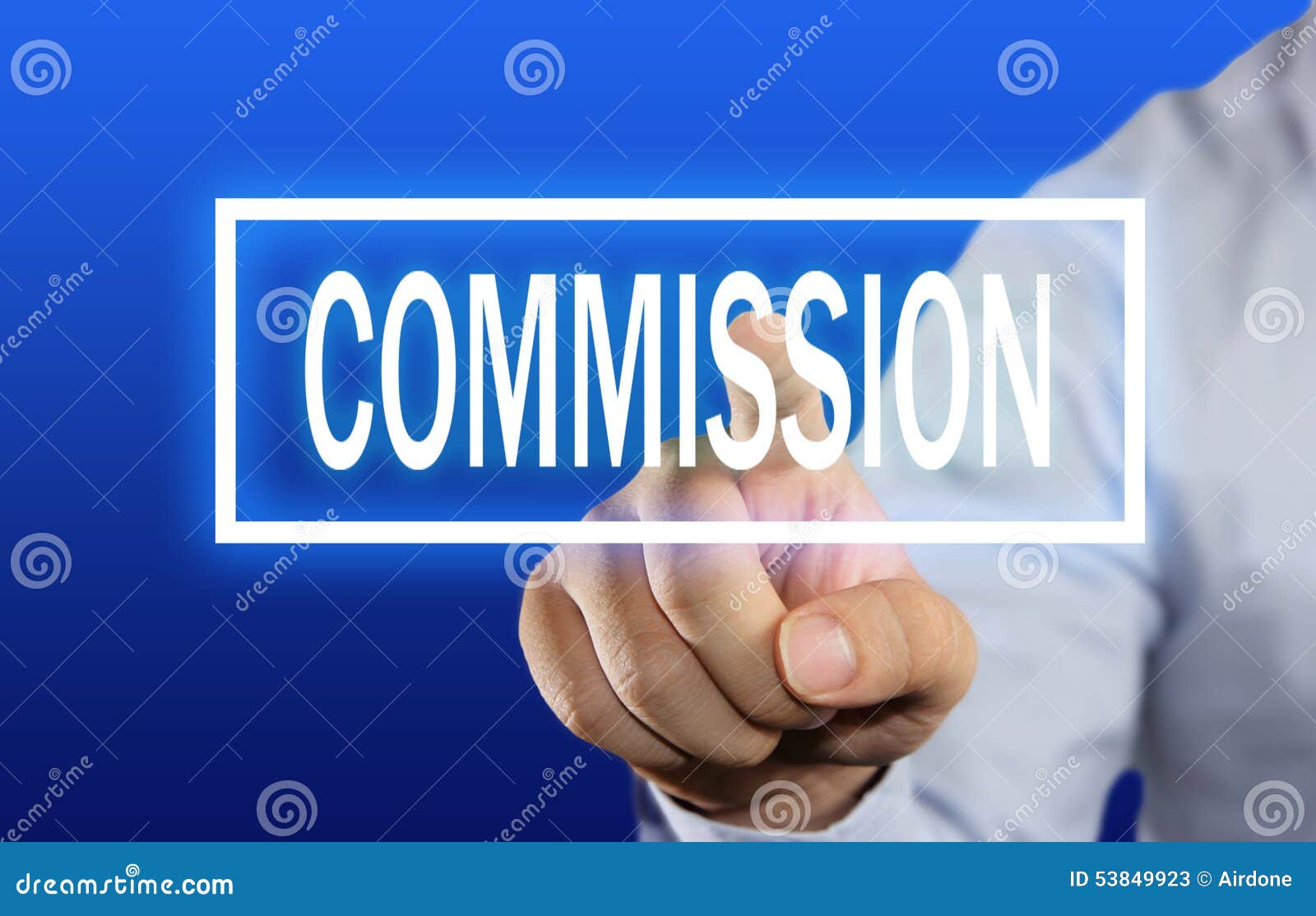 Commission Concept stock image. Image of businessman - 53849923