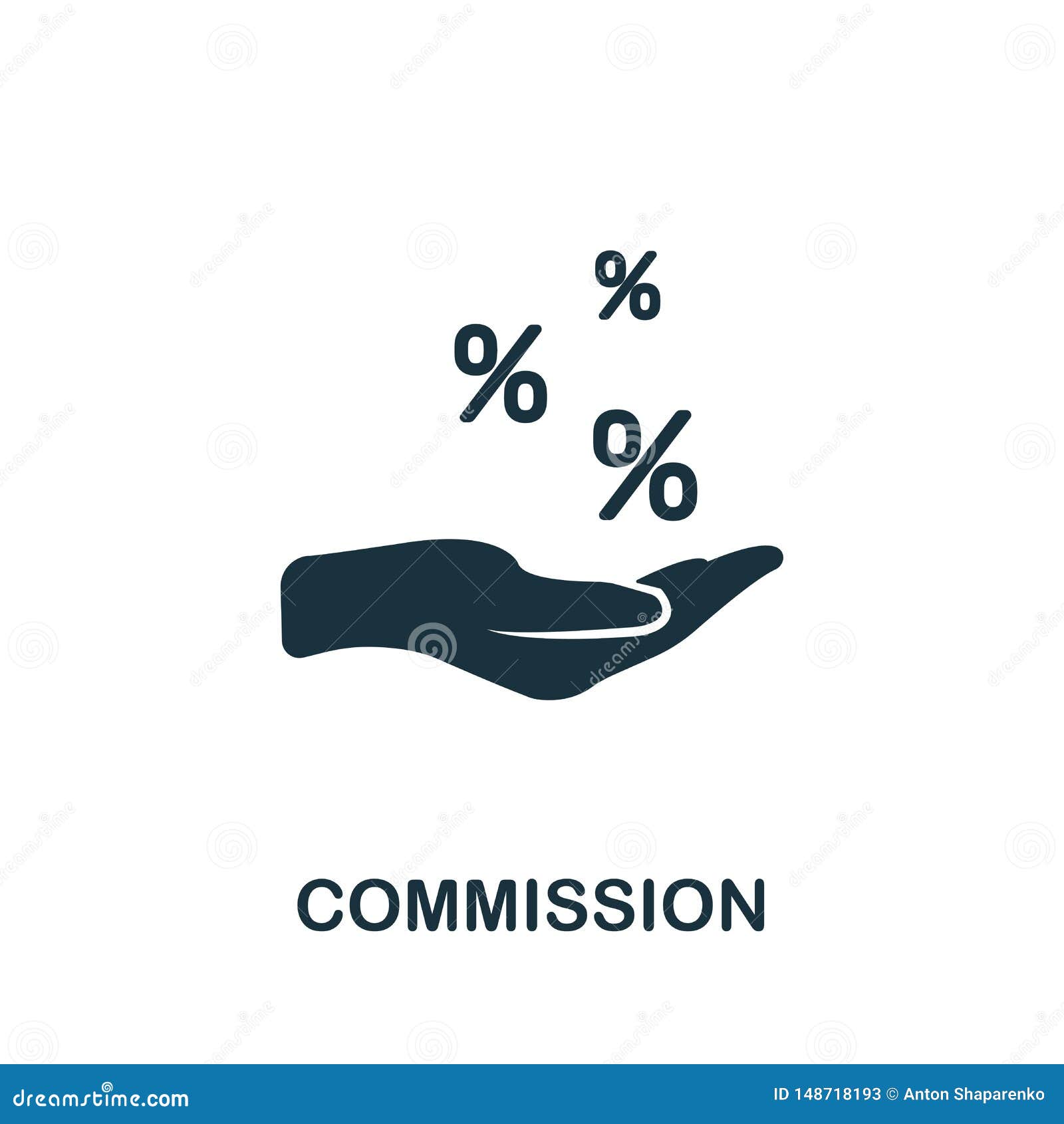 Commission Icon. Creative Element Design from Stock Market Icons ...