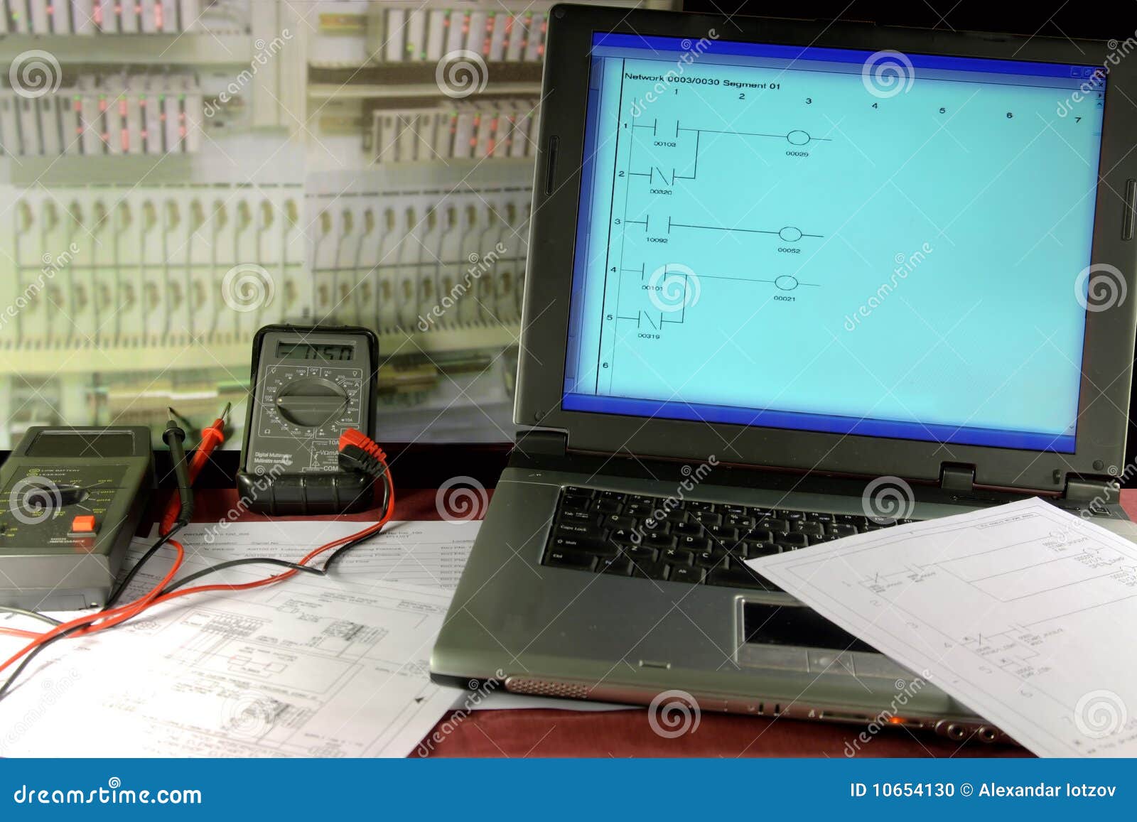 Commissioning Automatic Control Modern Equipment Stock Photo - Image of ...