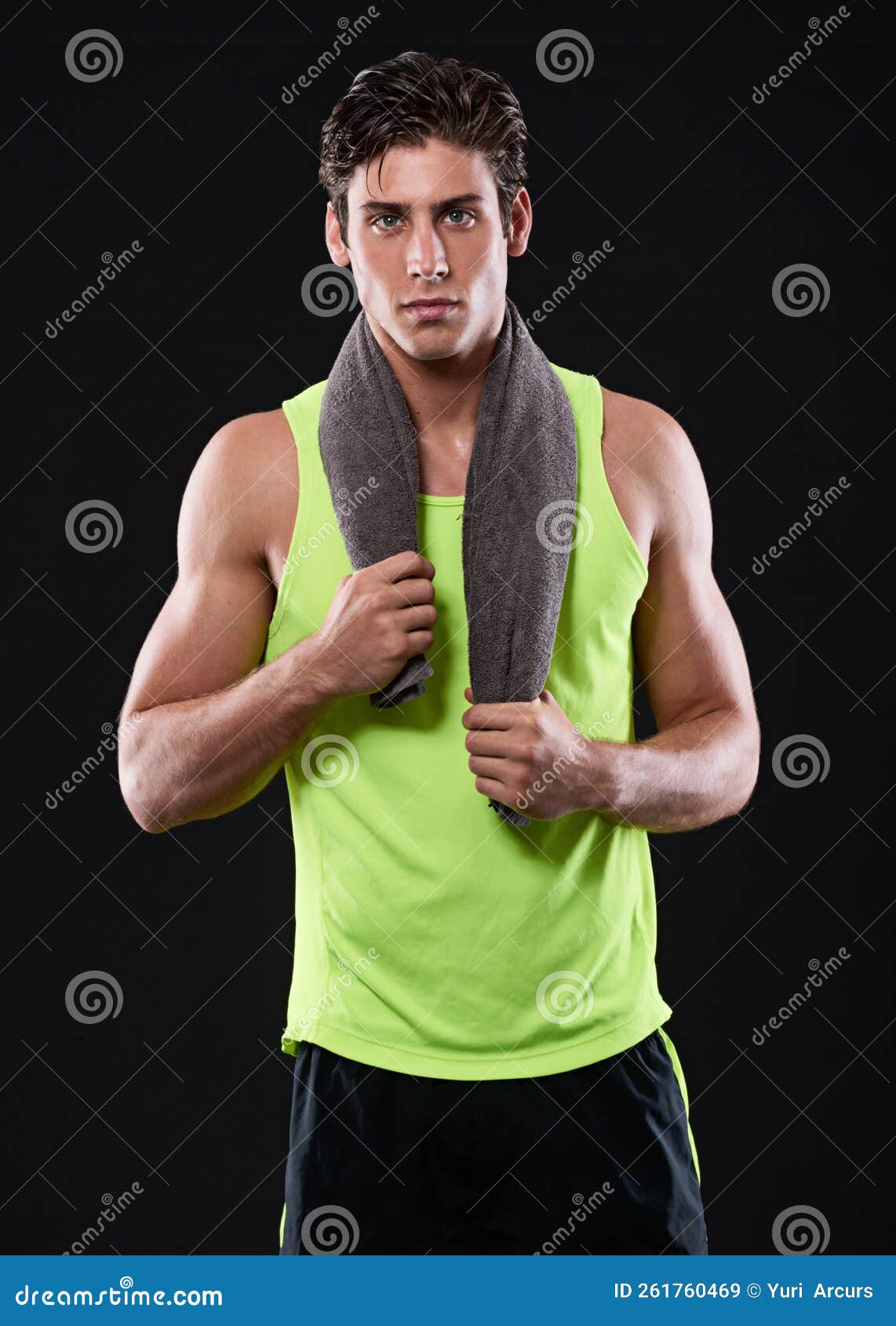 Commit To Being Fit. Studio Shot of a Handsome Young Man in Sportswear ...