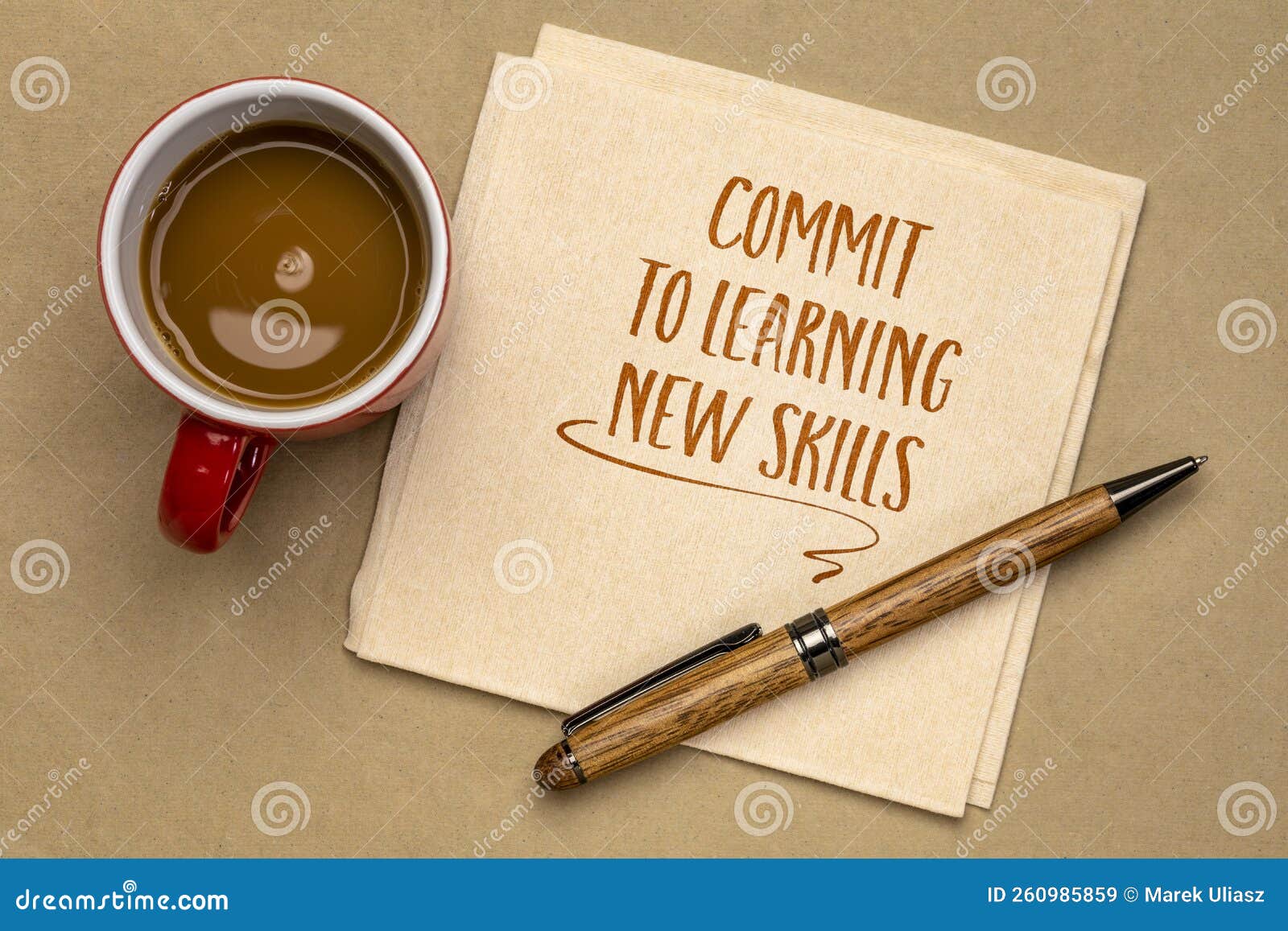 Commit To Learning New Skills Stock Image - Image of flat, education ...