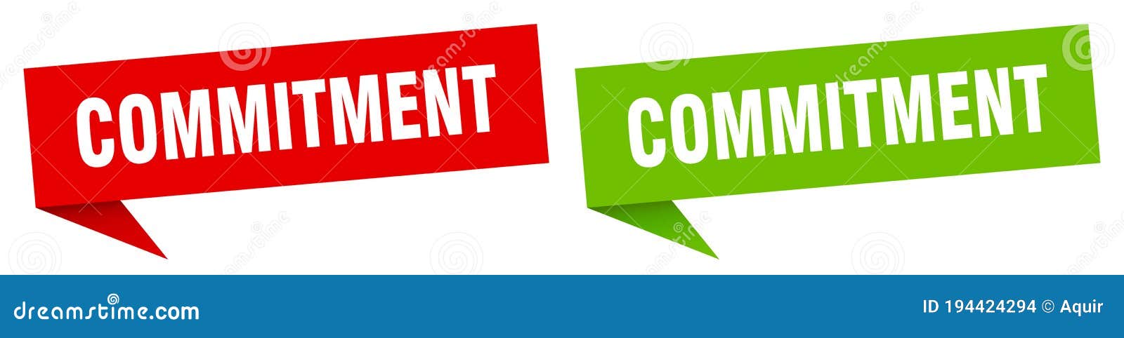 Commitment Banner. Commitment Speech Bubble Label Set Stock Vector ...