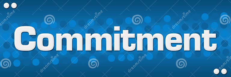 Commitment Blue Dots Background Stock Illustration - Illustration of ...