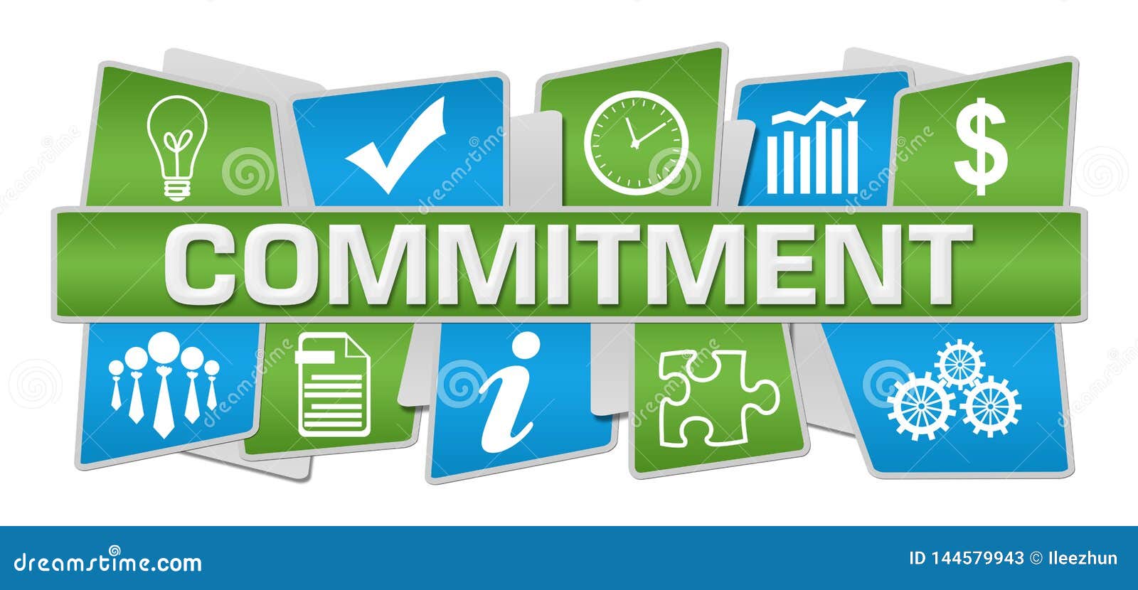 Commitment Blue Green Up Down Symbols Stock Illustration - Illustration ...