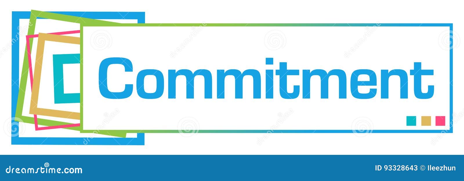 Commitment Colorful Squares Bar Stock Illustration - Illustration of ...