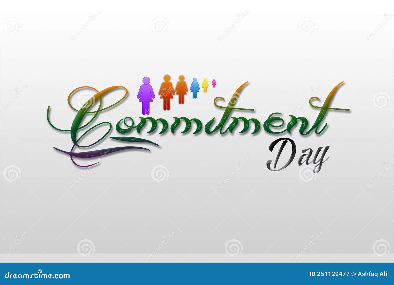 Commitment Day Text Design Illustrations Stock Illustration ...