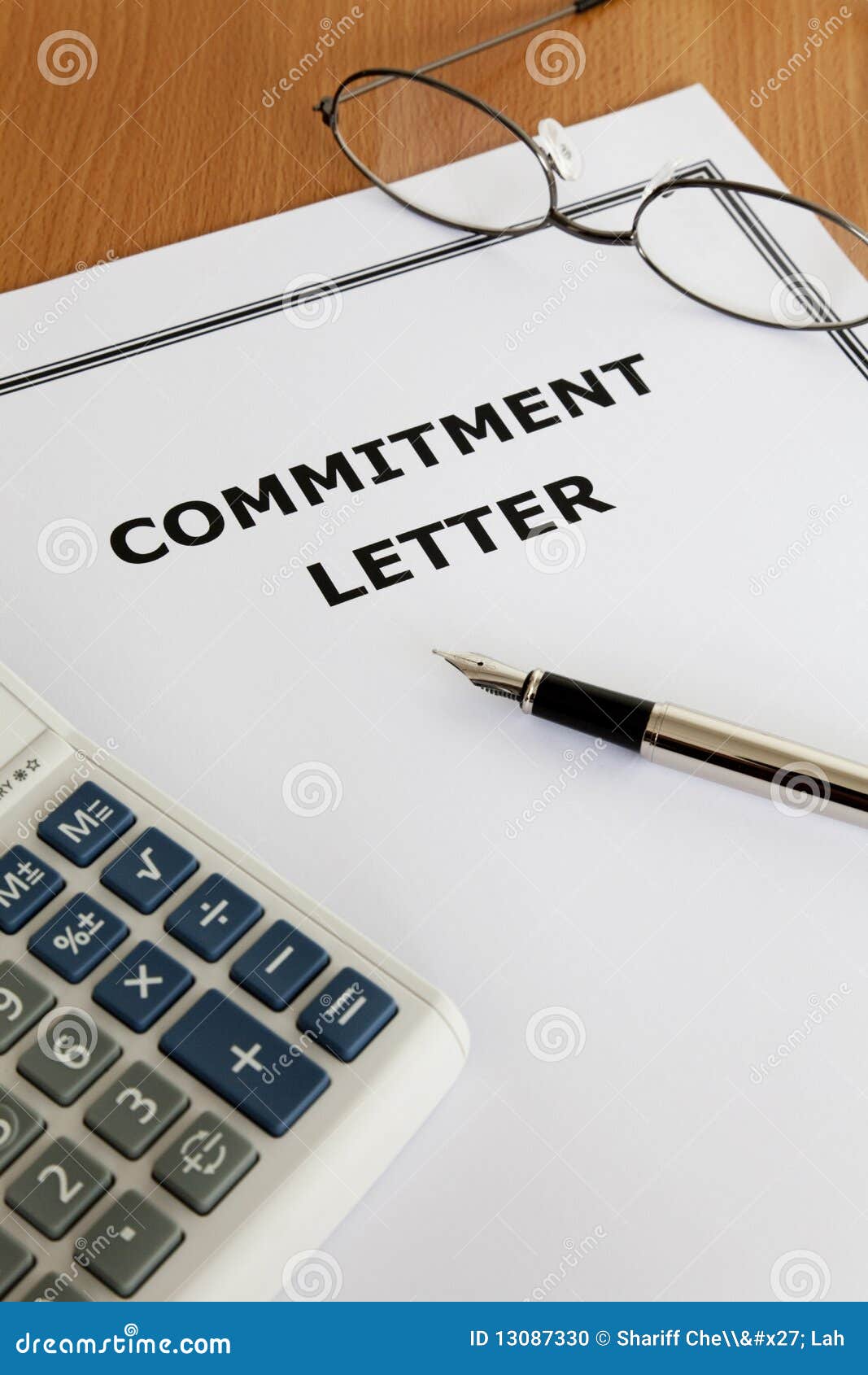 Commitment Letter stock photo. Image of promises, agreements - 13087330