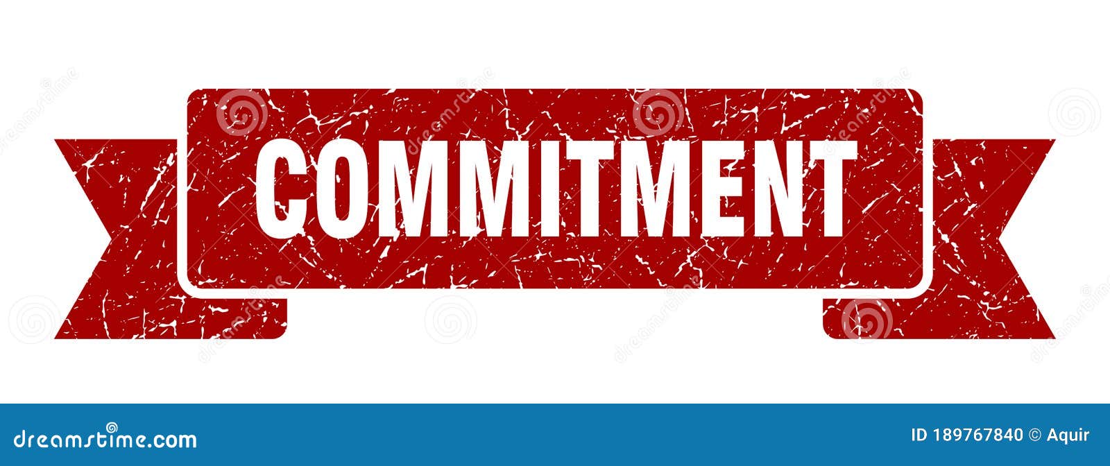 Commitment Ribbon. Commitment Grunge Band Sign Stock Vector ...