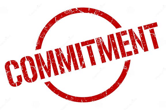 Commitment stamp stock vector. Illustration of textured - 137022508