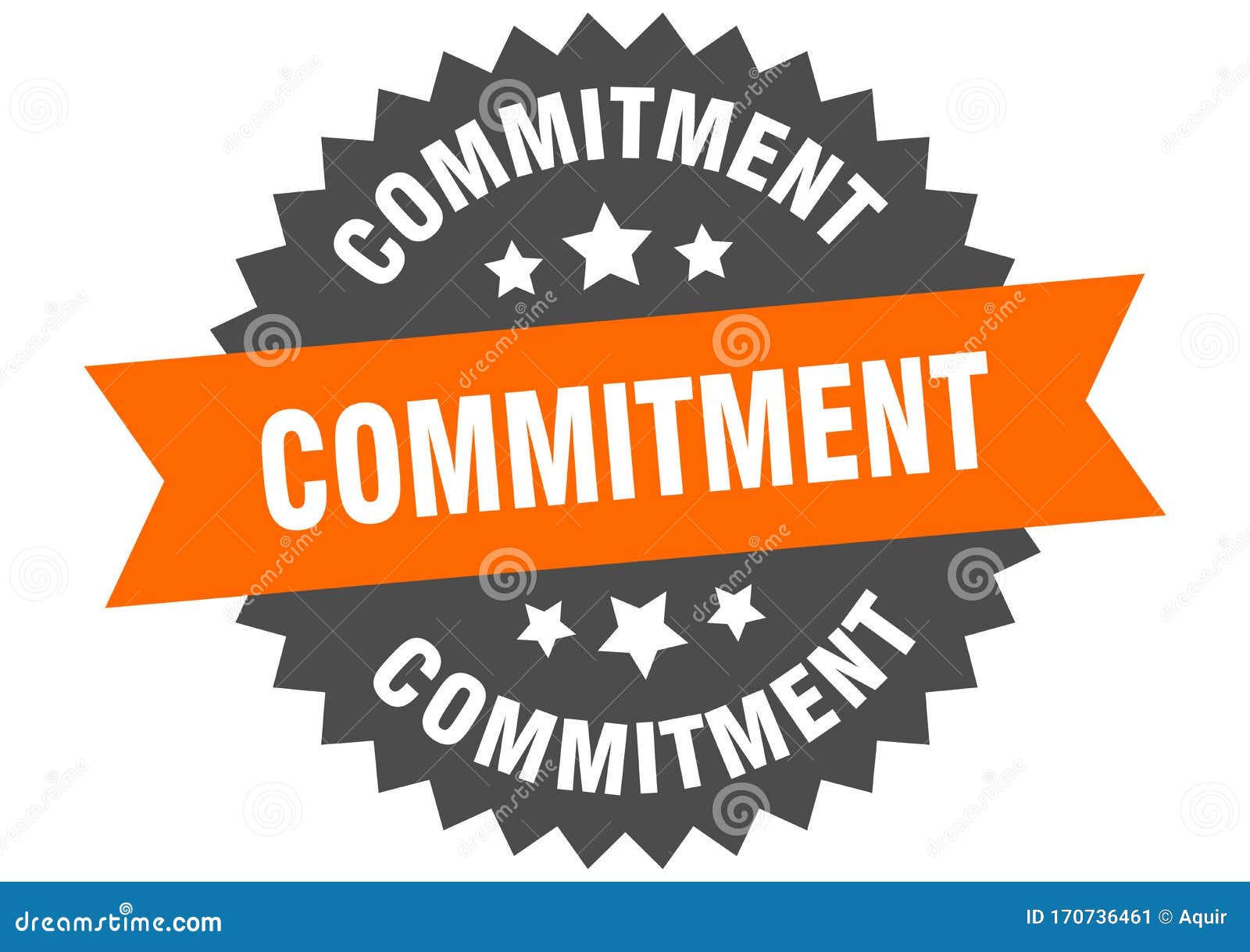 Commitment Sign. Commitment Circular Band Label. Commitment Sticker ...