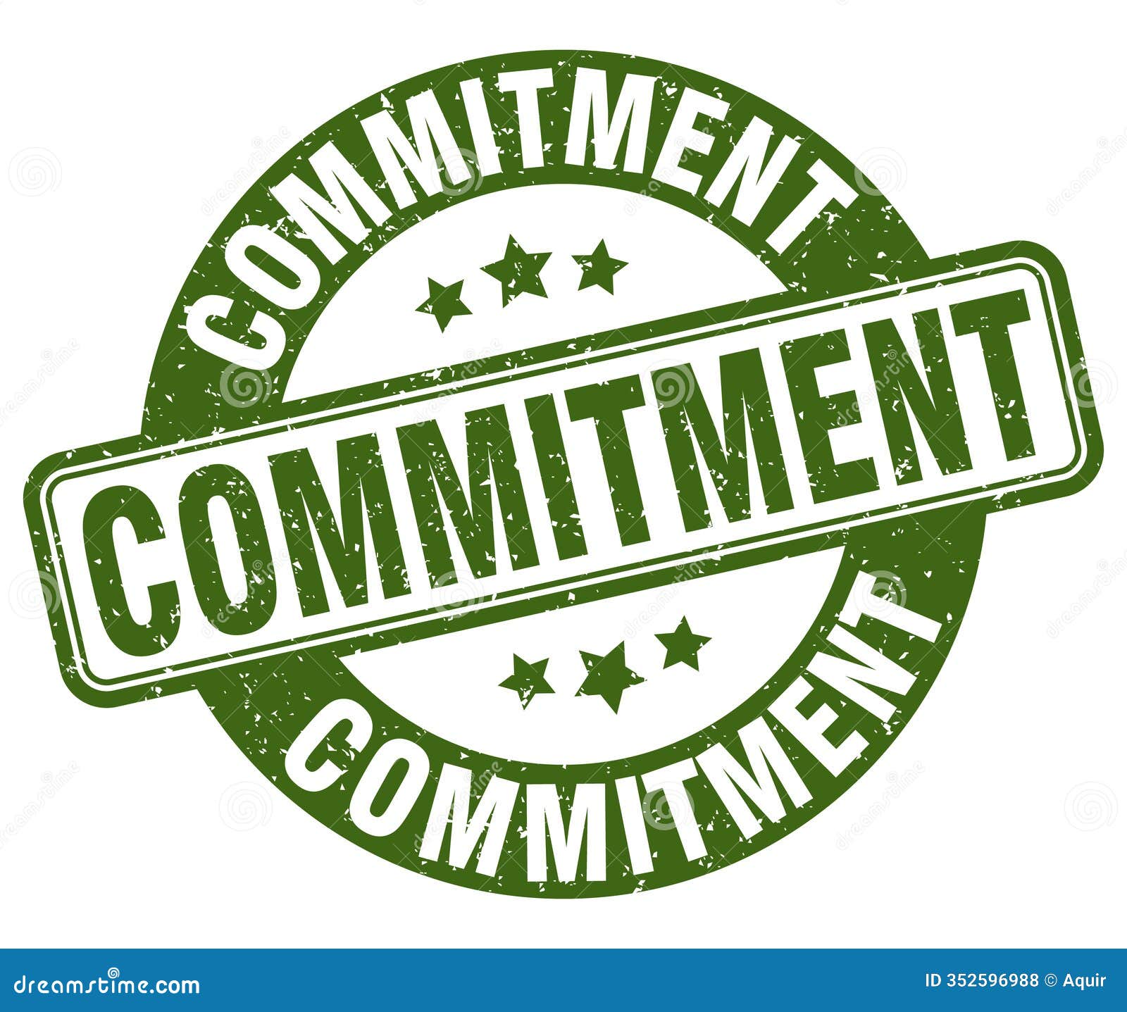 Commitment Stamp. Commitment Label. Round Grunge Sign Stock Vector ...