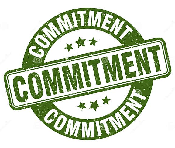 Commitment Stamp. Commitment Label. Round Grunge Sign Stock Vector ...