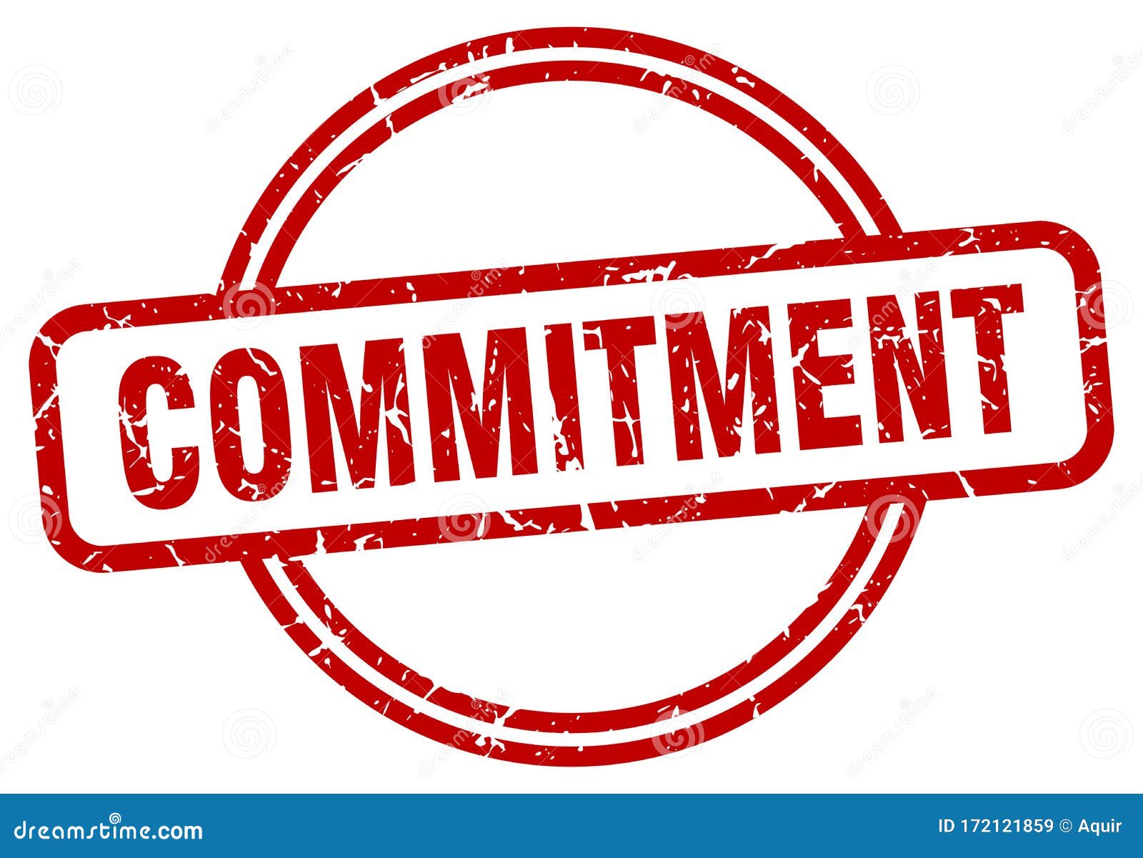 Commitment Stamp. Commitment Round Grunge Sign Stock Vector ...