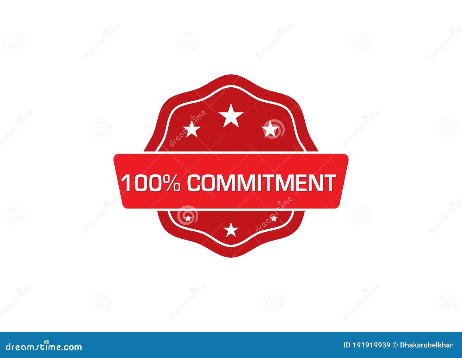 100 Commitment Stamp,100 Commitment Rubber Stamp Stock Vector ...