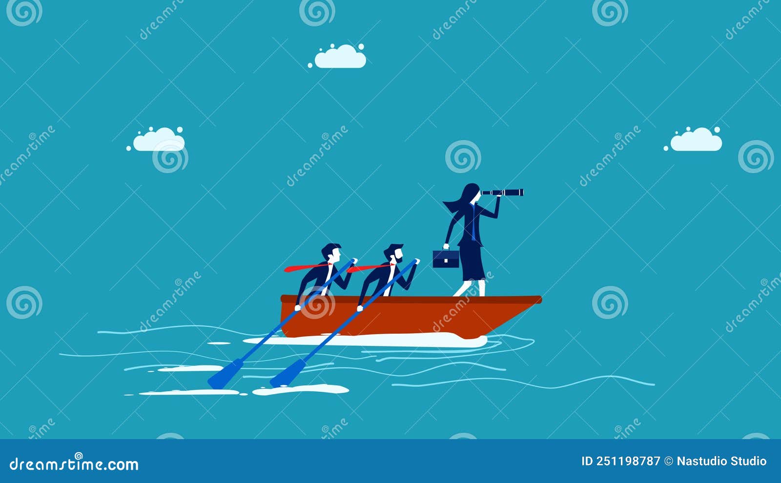 Commitment and Teamwork. Leaders and Business Teams are Moving the Ship ...