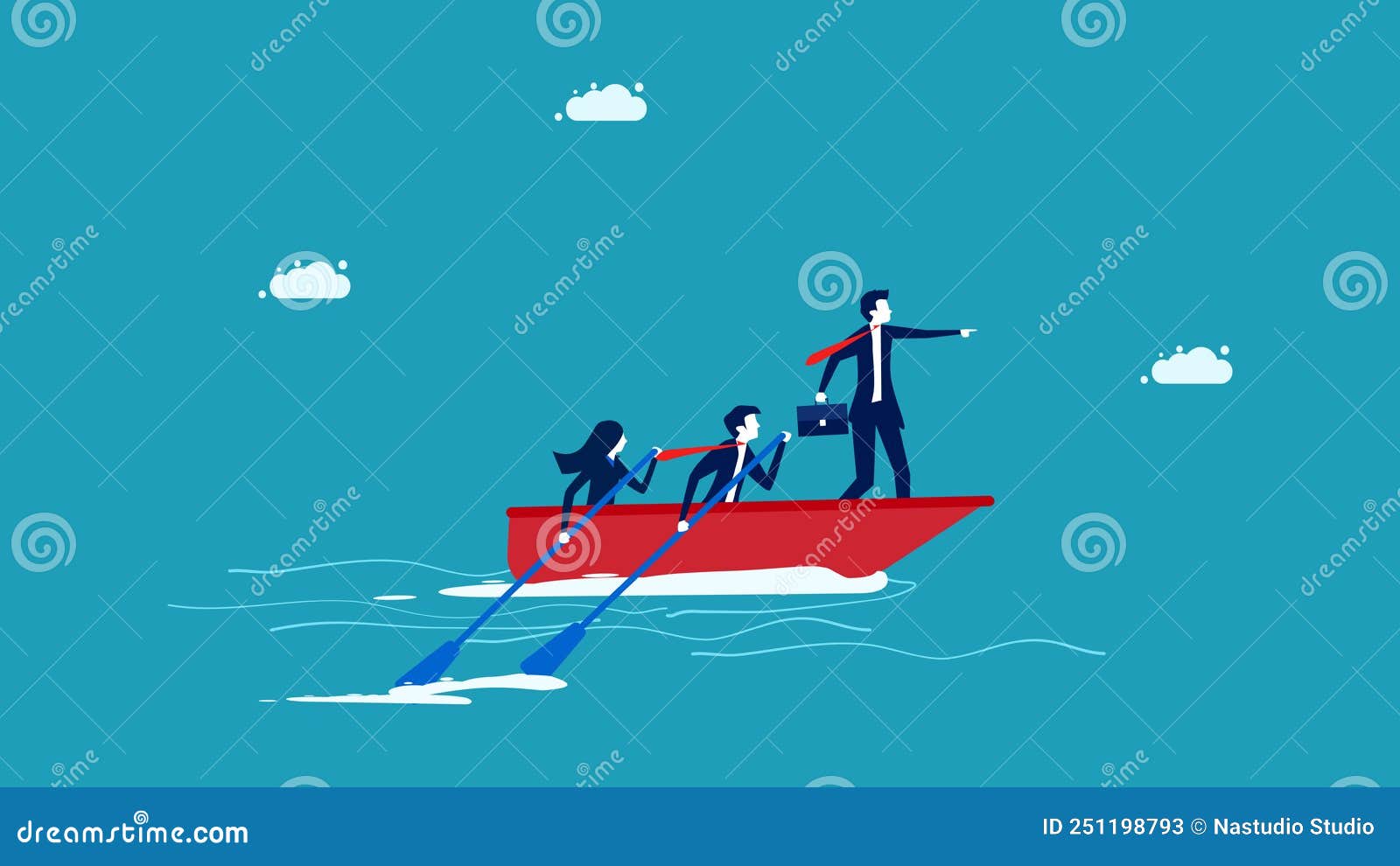 Commitment and Teamwork. Leaders and Business Teams are Moving the Ship ...