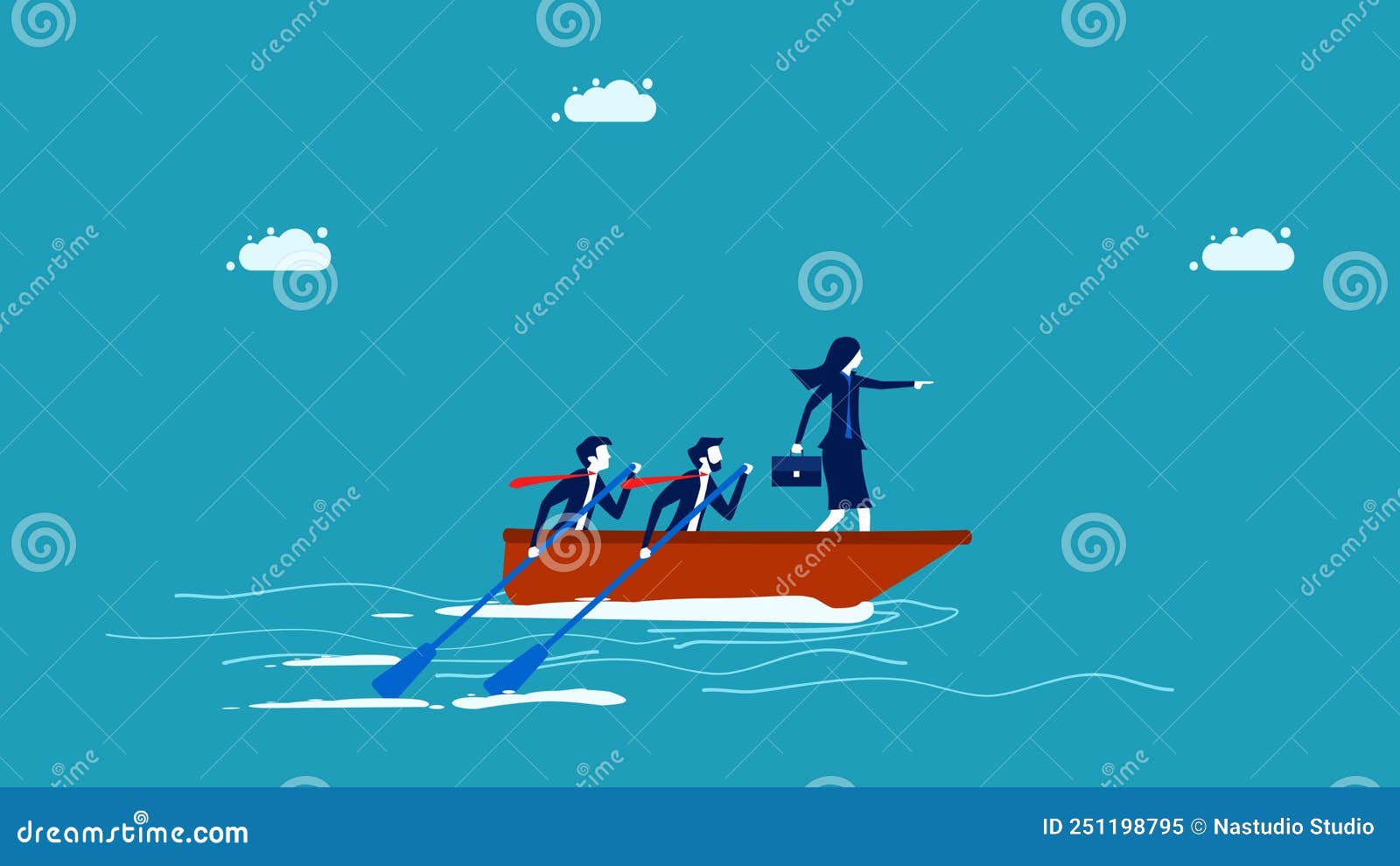 Commitment and Teamwork. Leaders and Business Teams are Moving the Ship ...