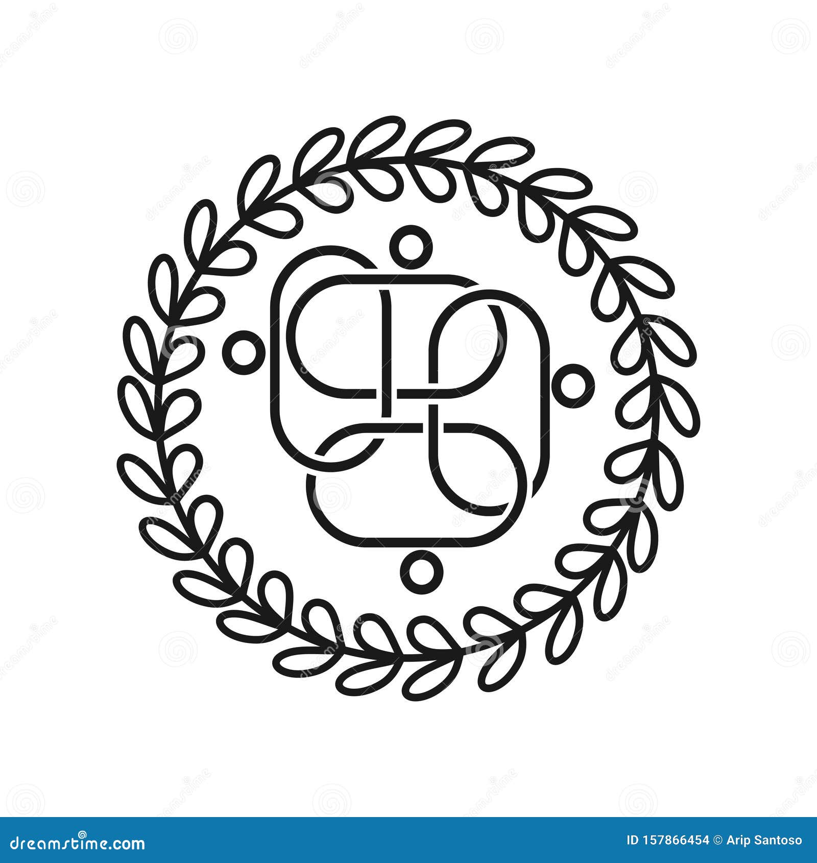 Leaf Rotation Commitment Teamwork Together Black Logo Stock Vector - Illustration of logo ...