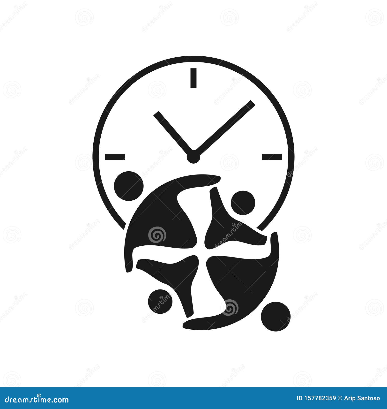 Commitment Teamwork Together Business Black Logo Illustration Vector ...