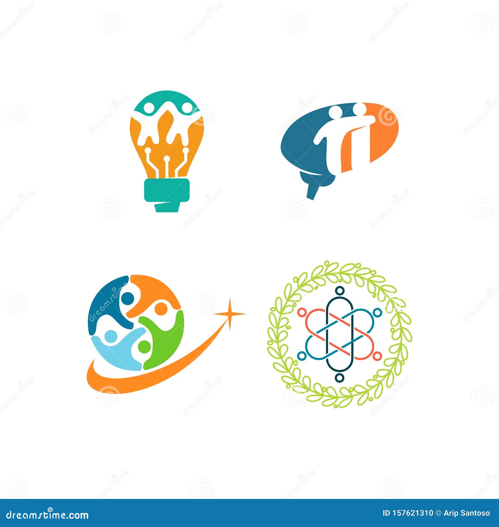 Commitment Teamwork Together Business Logo Illustration Vector Stock ...