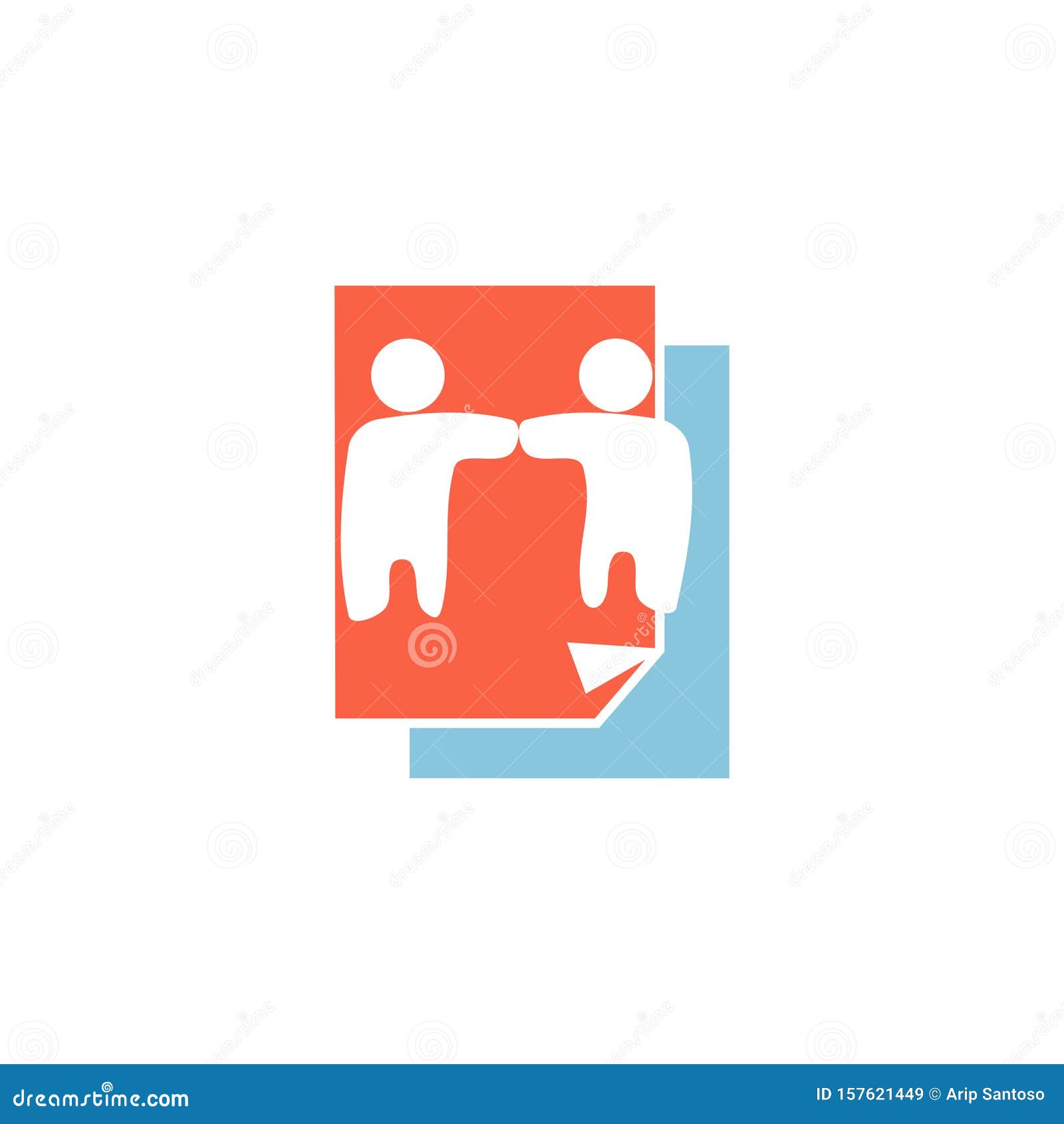 Commitment Teamwork Together Business Logo Illustration Vector Stock ...