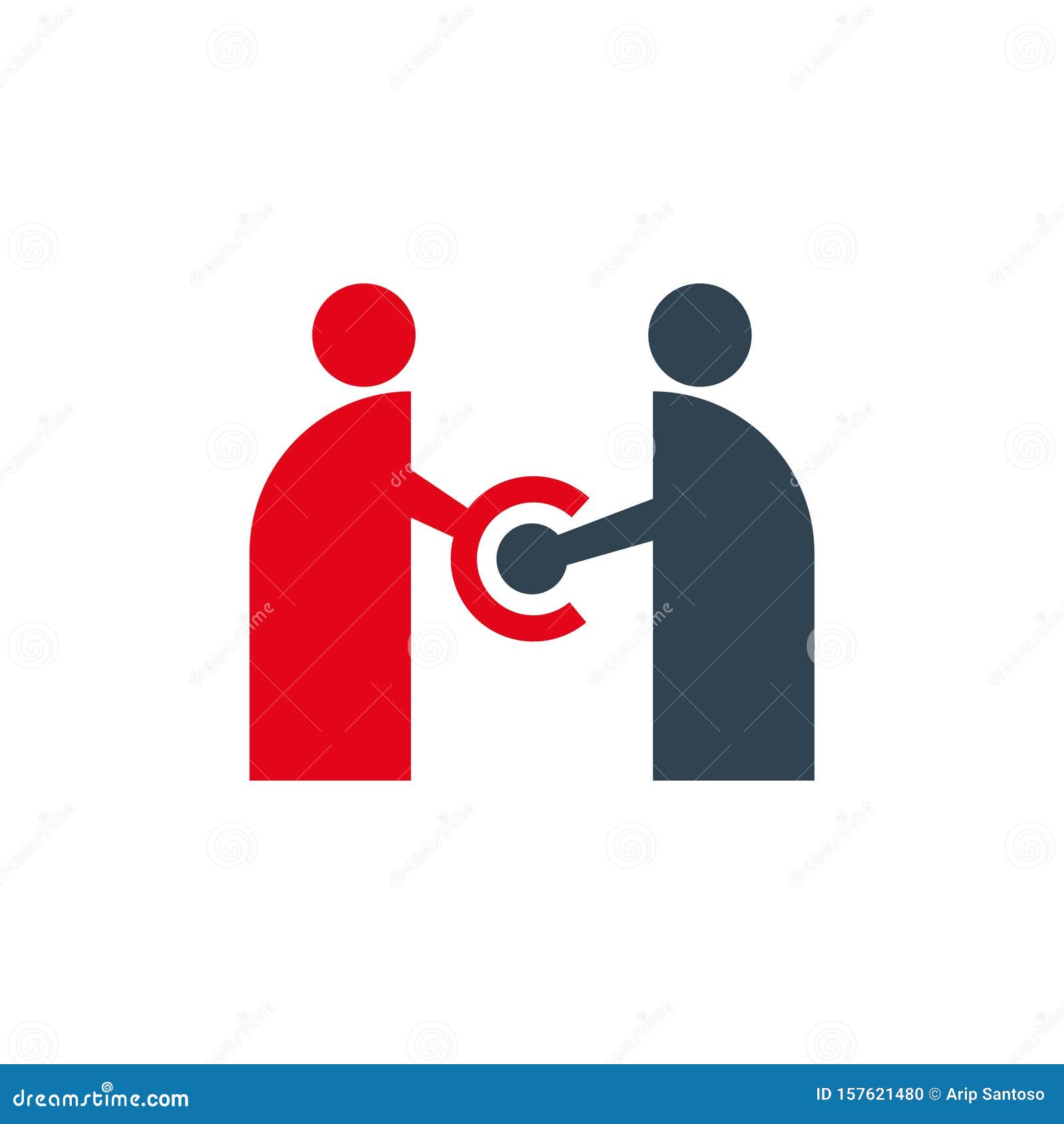 Commitment Teamwork Together Business Logo Illustration Vector Stock ...
