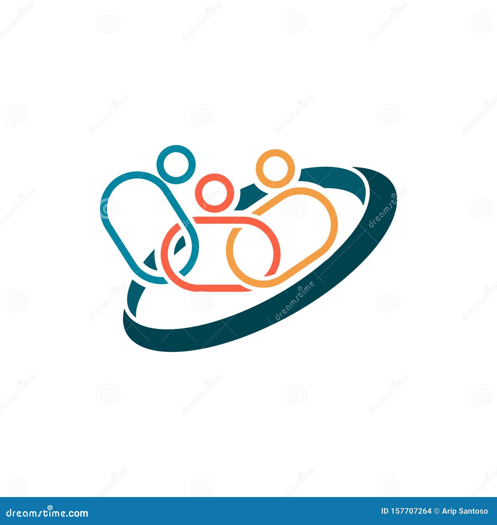 Commitment Teamwork Together Business Logo Illustration Vector Stock ...