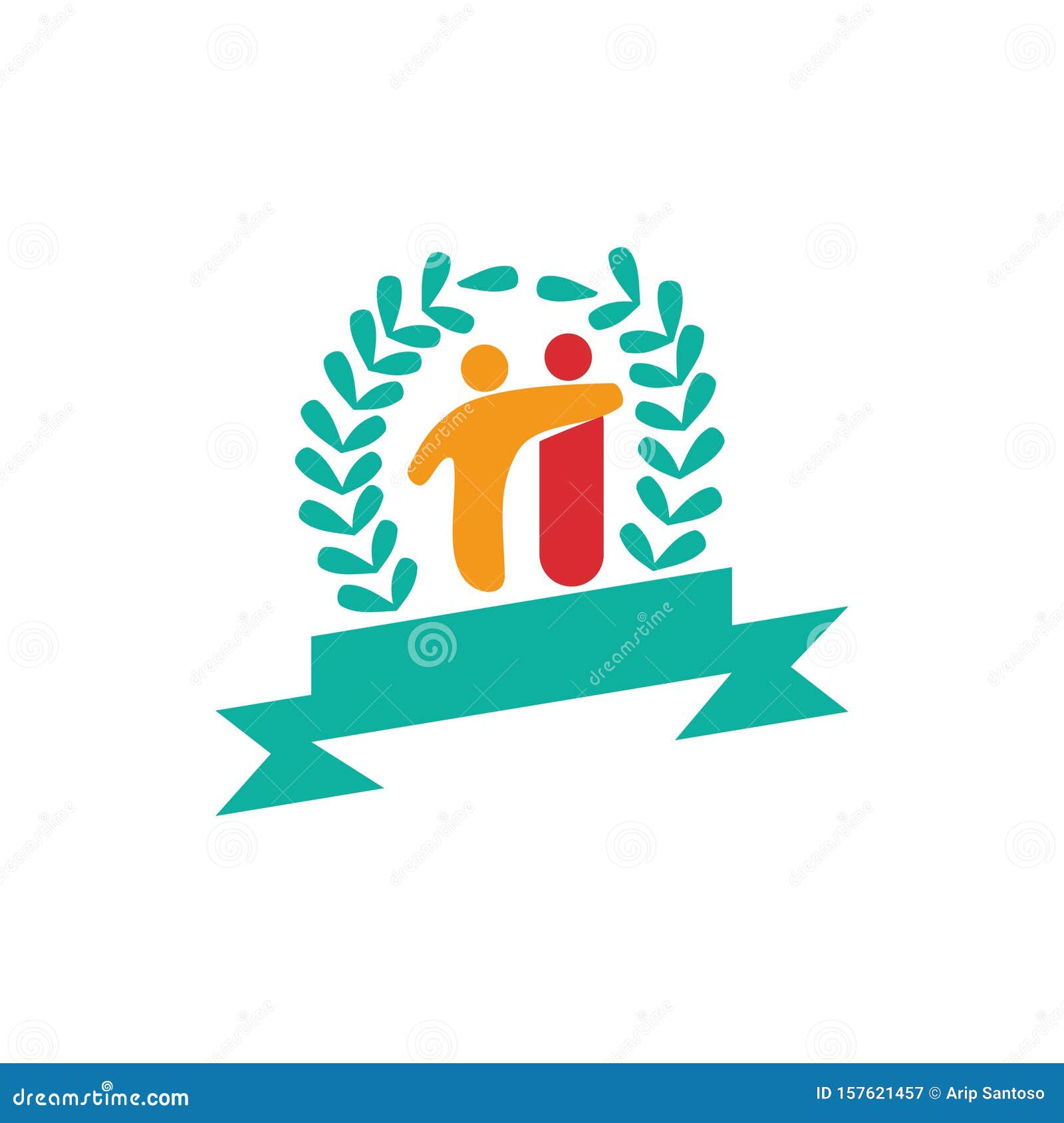 Commitment Teamwork Together Business Logo Illustration Vector Stock ...