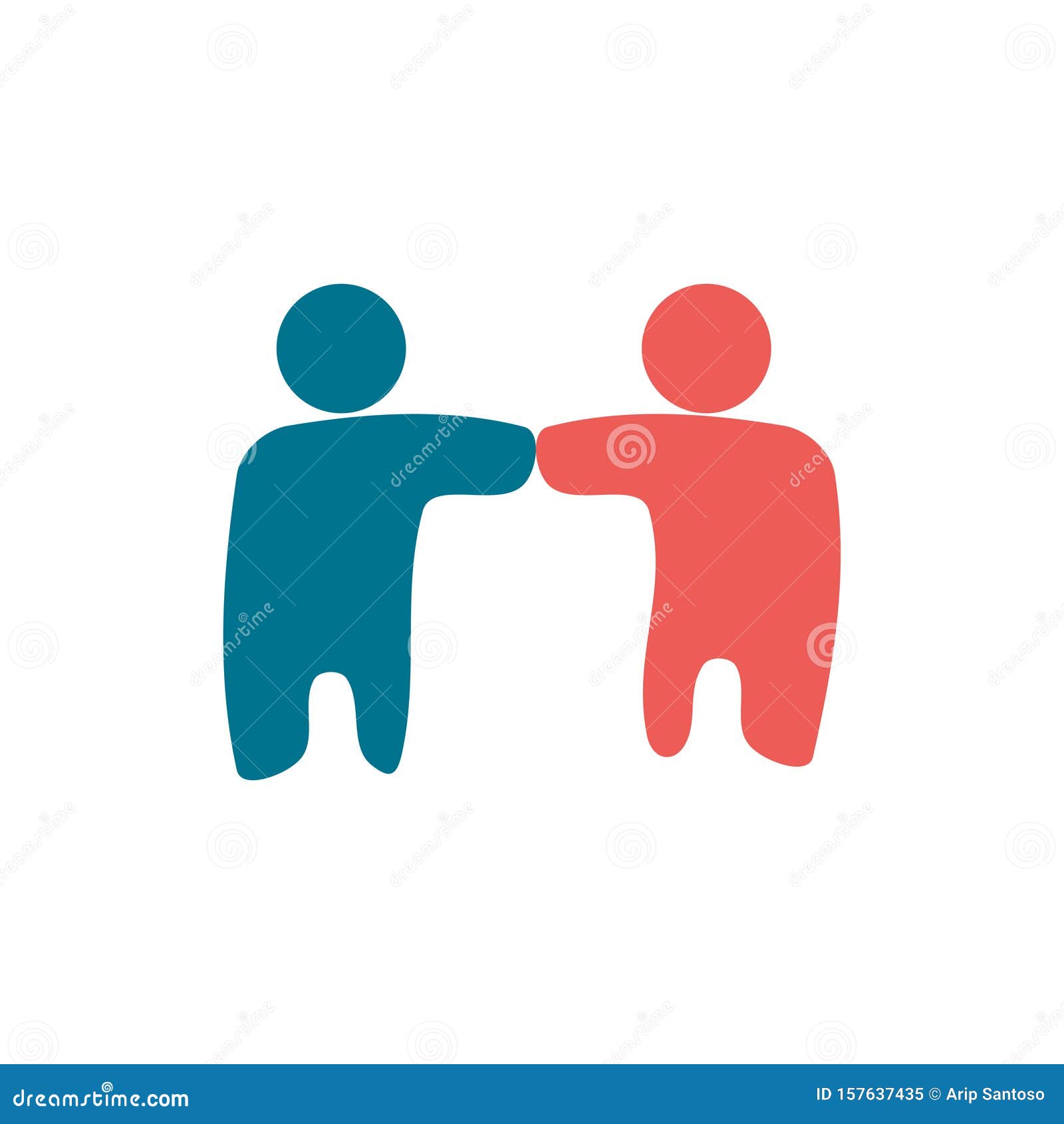 Commitment Teamwork Together Business Logo Illustration Vector Stock ...