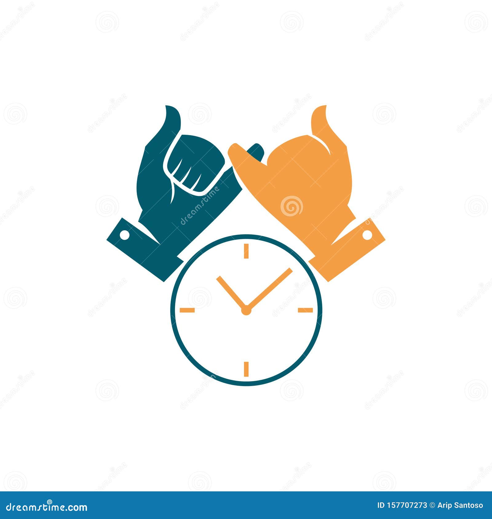 Commitment Teamwork Together Business Logo Illustration Vector Stock ...