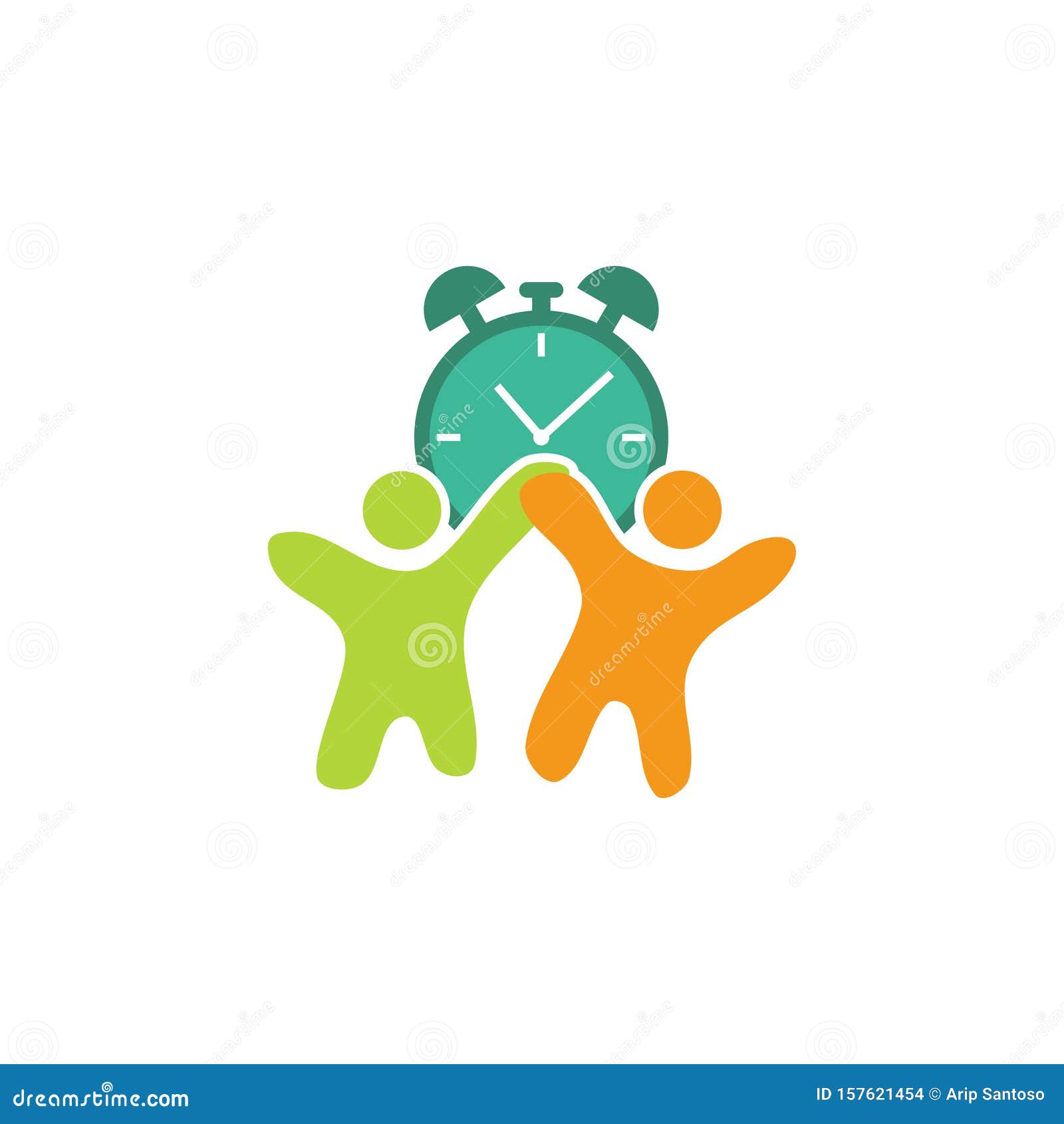 Commitment Teamwork Together Business Logo Illustration Vector Stock ...