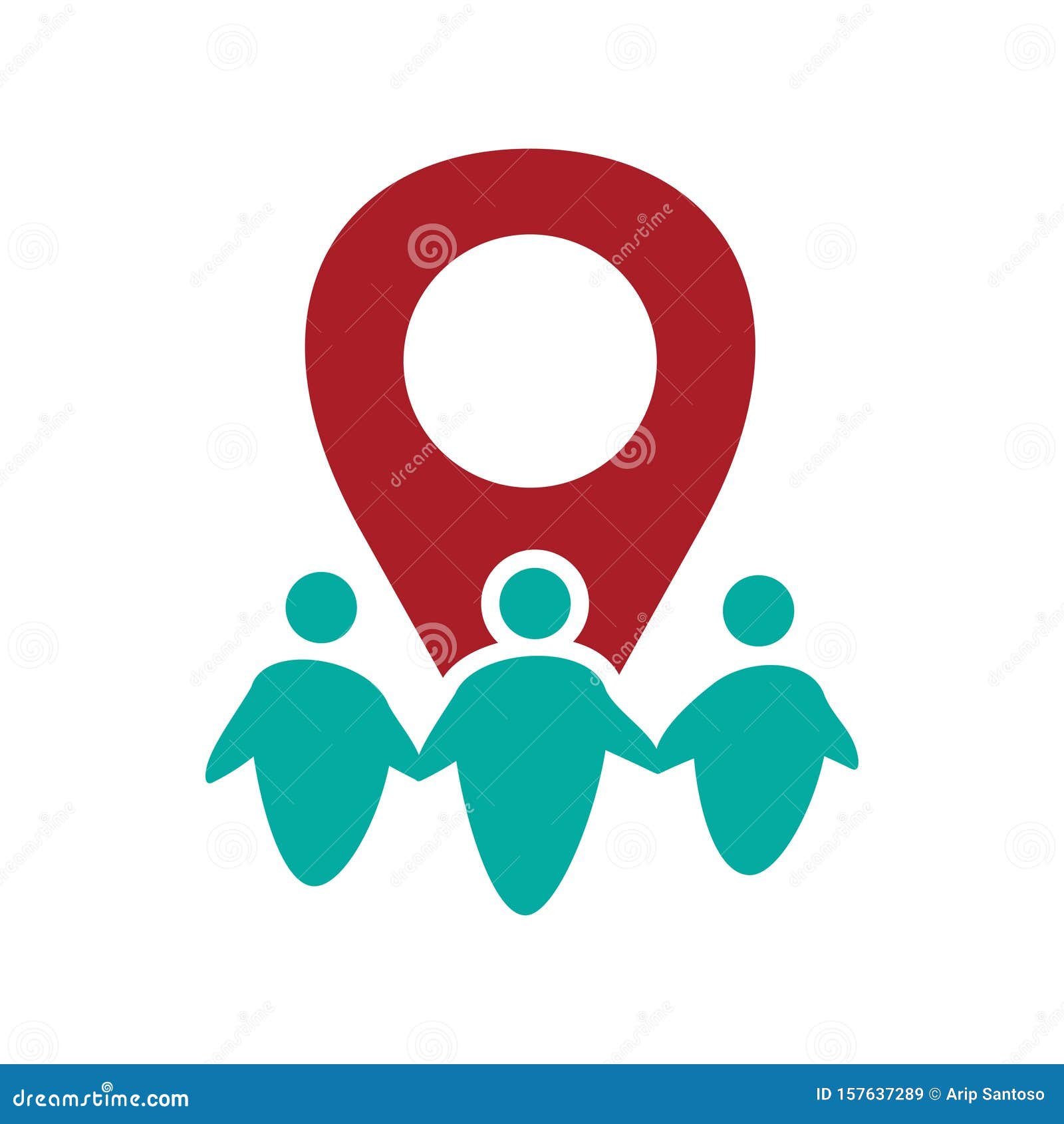 Commitment Teamwork Together Business Logo Illustration Vector Stock ...