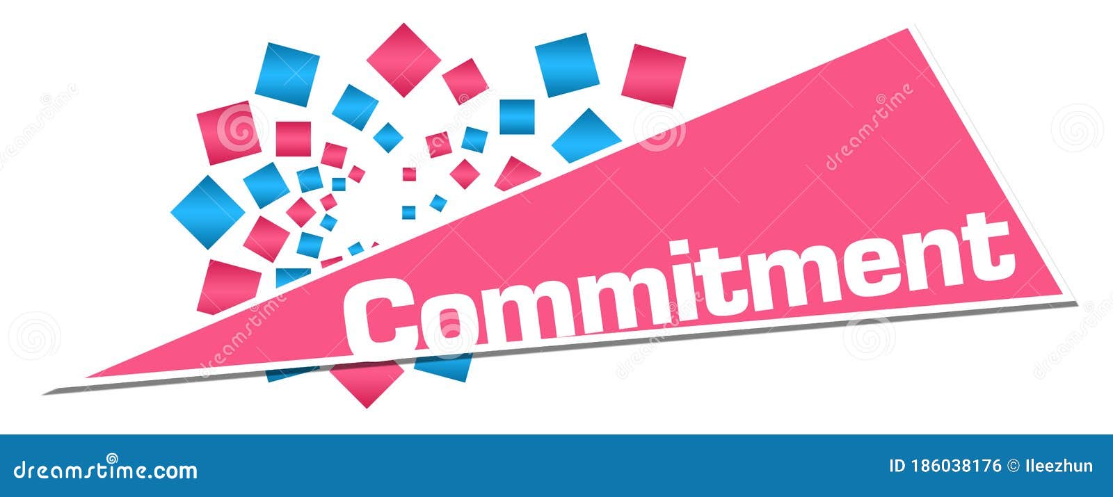Commitment Pink Orange Circular Triangle Stock Illustration ...