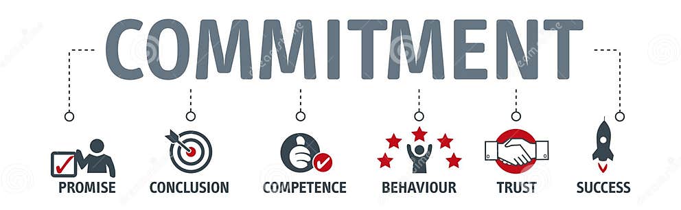 Commitment, Trust and Agreement Concept Stock Vector - Illustration of ...