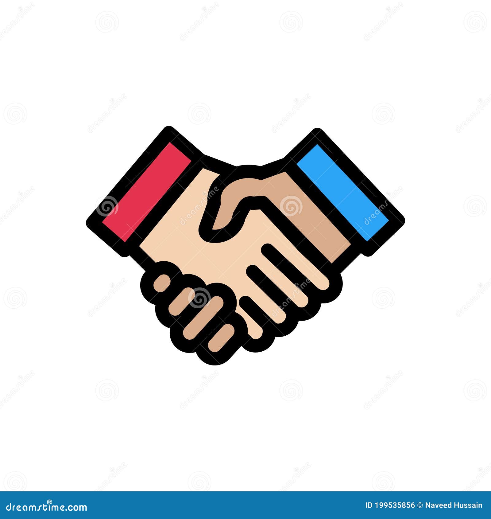 Commitment Vector Flat Color Icon Stock Vector - Illustration of ...