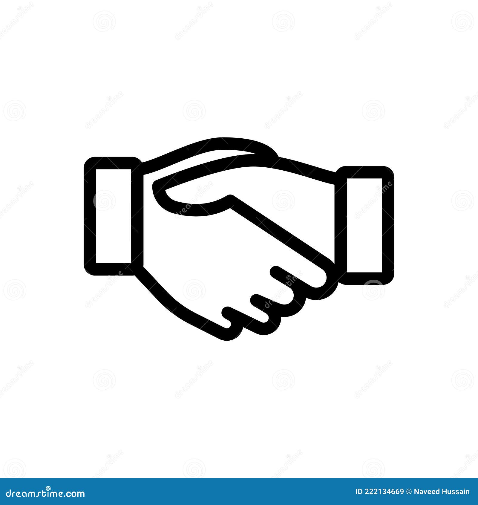 Commitment Vector Thin Line Icon Stock Vector Illustration Of