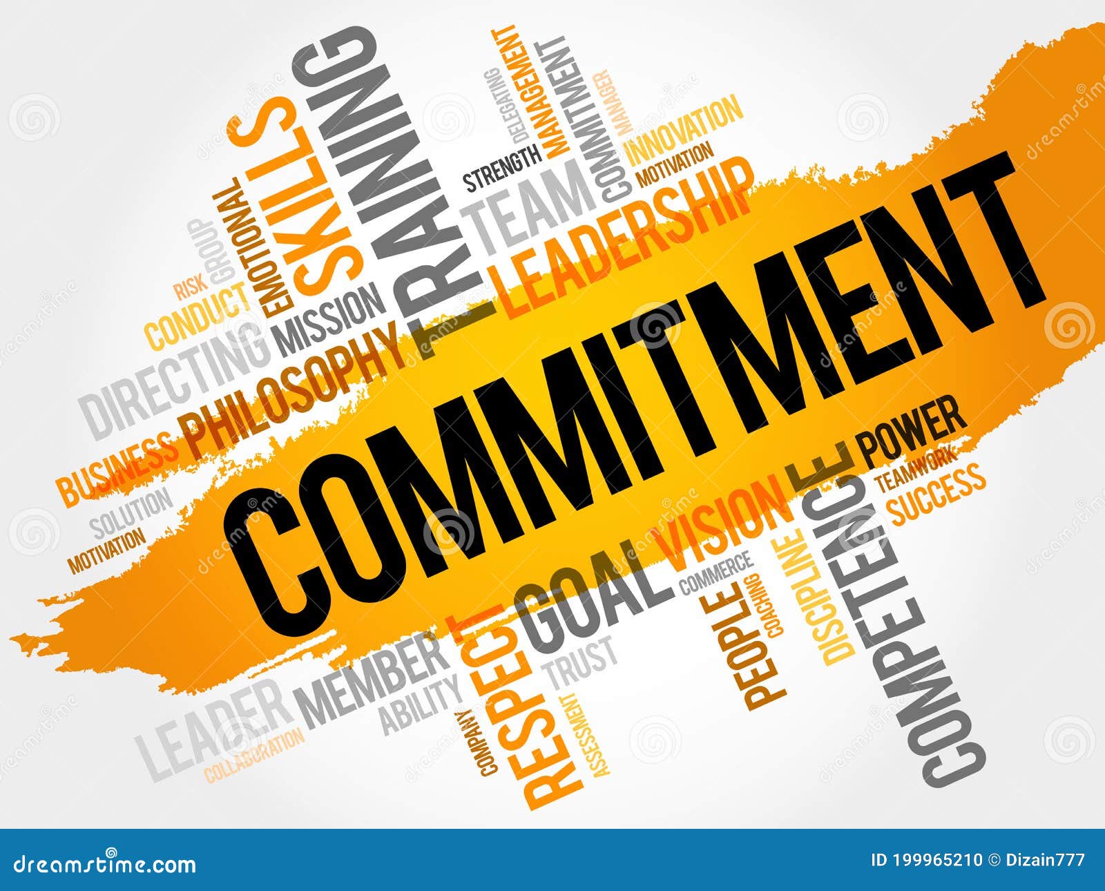 Commitment Word Cloud Vector Illustration | CartoonDealer.com #150997846