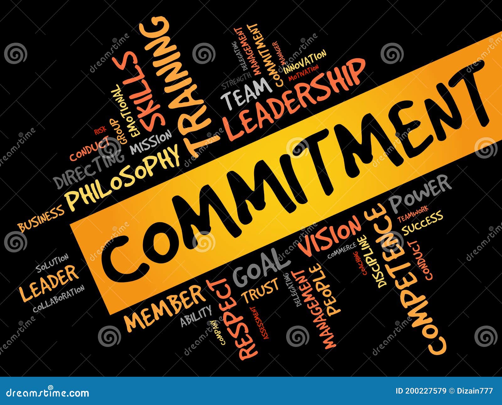 Commitment Word Cloud Vector Illustration | CartoonDealer.com #150997846