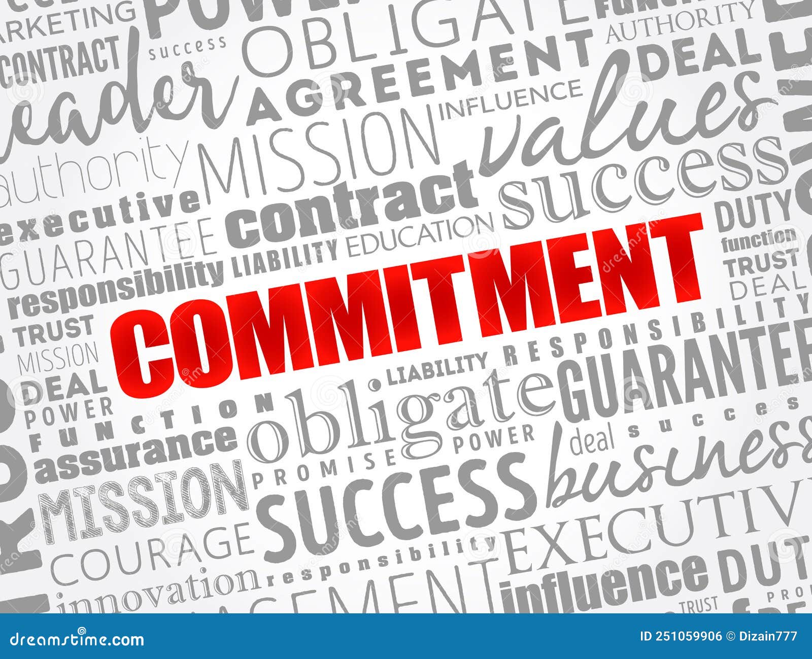 Commitment Word Cloud Vector Illustration | CartoonDealer.com #150997846