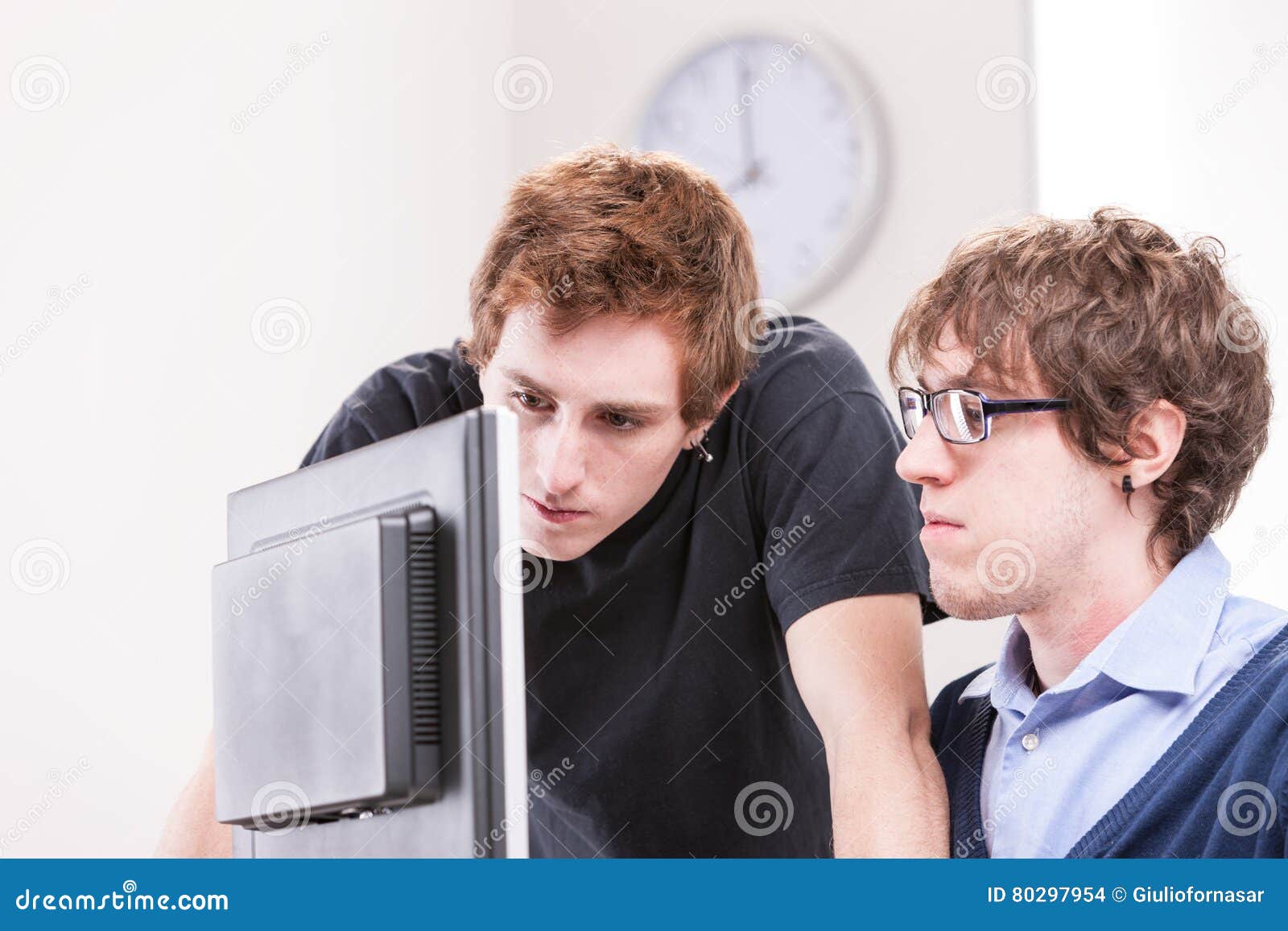 Committed Office Workers Working Together Stock Photo - Image of adults ...