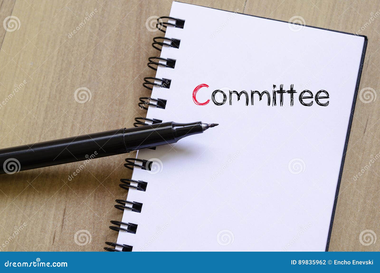 Committee Text Concept on Notebook Stock Photo - Image of event ...